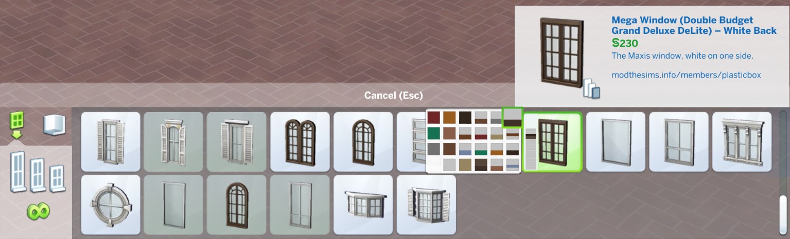 Mod The Sims - Mega (Double Budget Etc) Window Add-Ons II