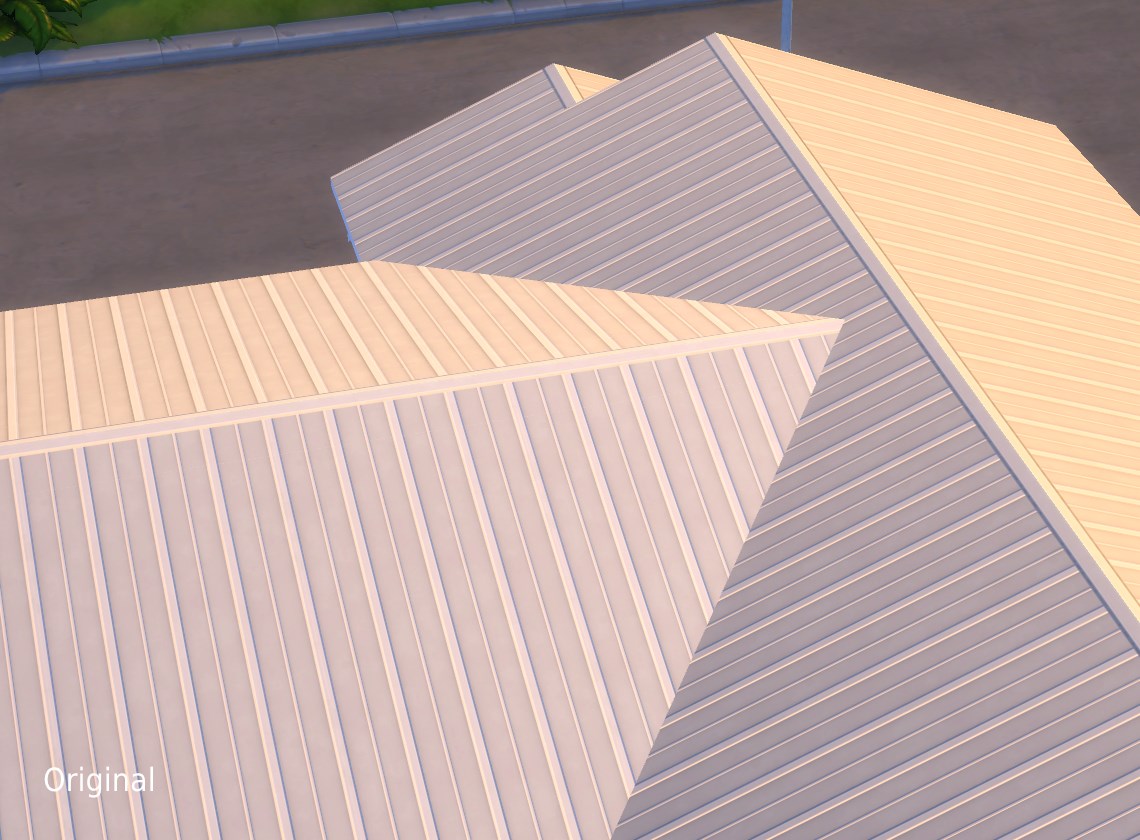 Mod The Sims - Less Shiny Metal Roofs