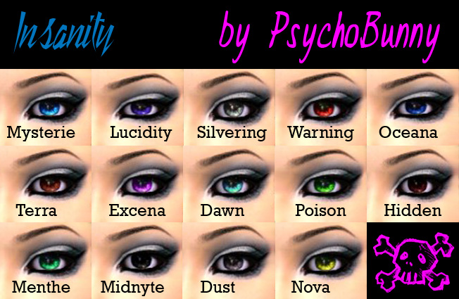 Mod The Sims - Alter Ego - Insanity Eyes