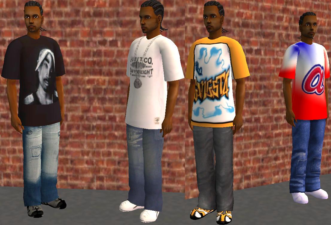 Mod The Sims - *UPDATED* Adult HipHop Clothing pack