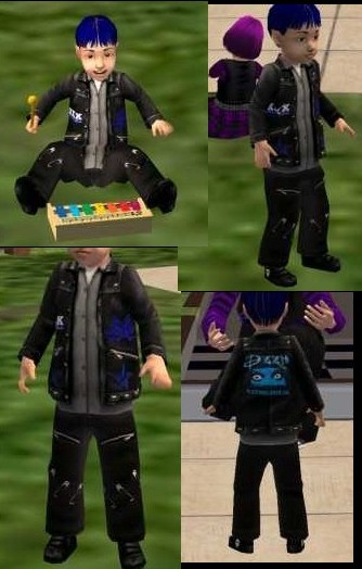 Mod The Sims - Oli and Lia - punk rock elf toddlers