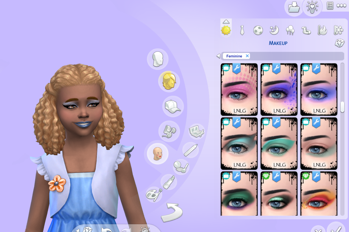 Mod The Sims - Makeup 4 Kids! (Infant-Child) Ea Edition