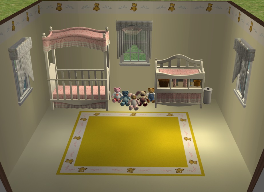 Mod The Sims - "Build a Baby Bear Rug" Floor Set