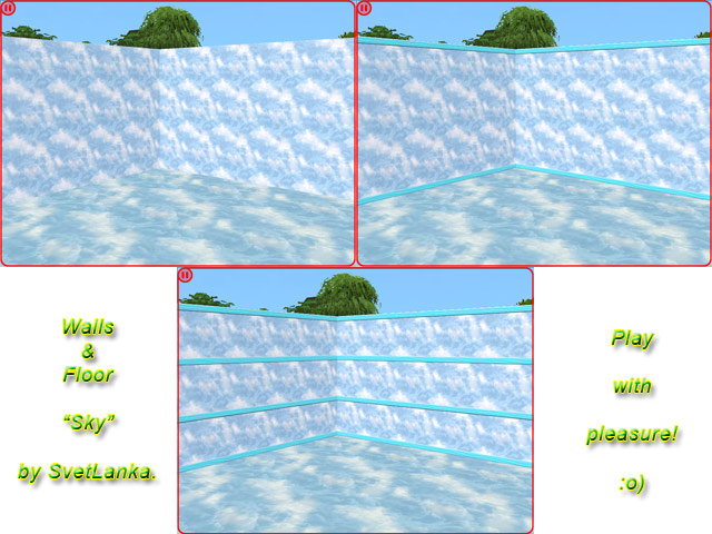 Mod The Sims - Walls and floor "Sky" by SvetLanka. (Reguest)