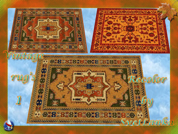 Mod The Sims - Rug "Vintage rug's" №1. Recolor by SvetLanka.