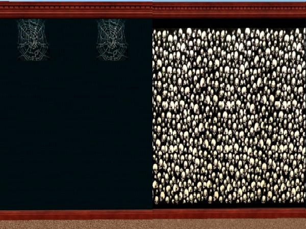Mod The Sims - 2 Gothic walls. by MissWendy