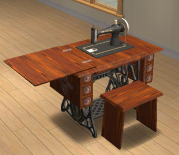 Mod The Sims - Treadle Sewing Machine with Creativity and