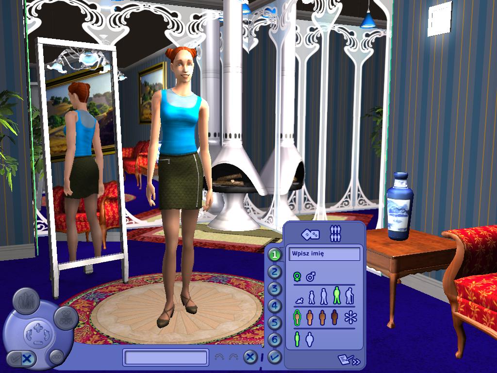 Mod The Sims - Red and blue elegant CAS! screen by Friday!