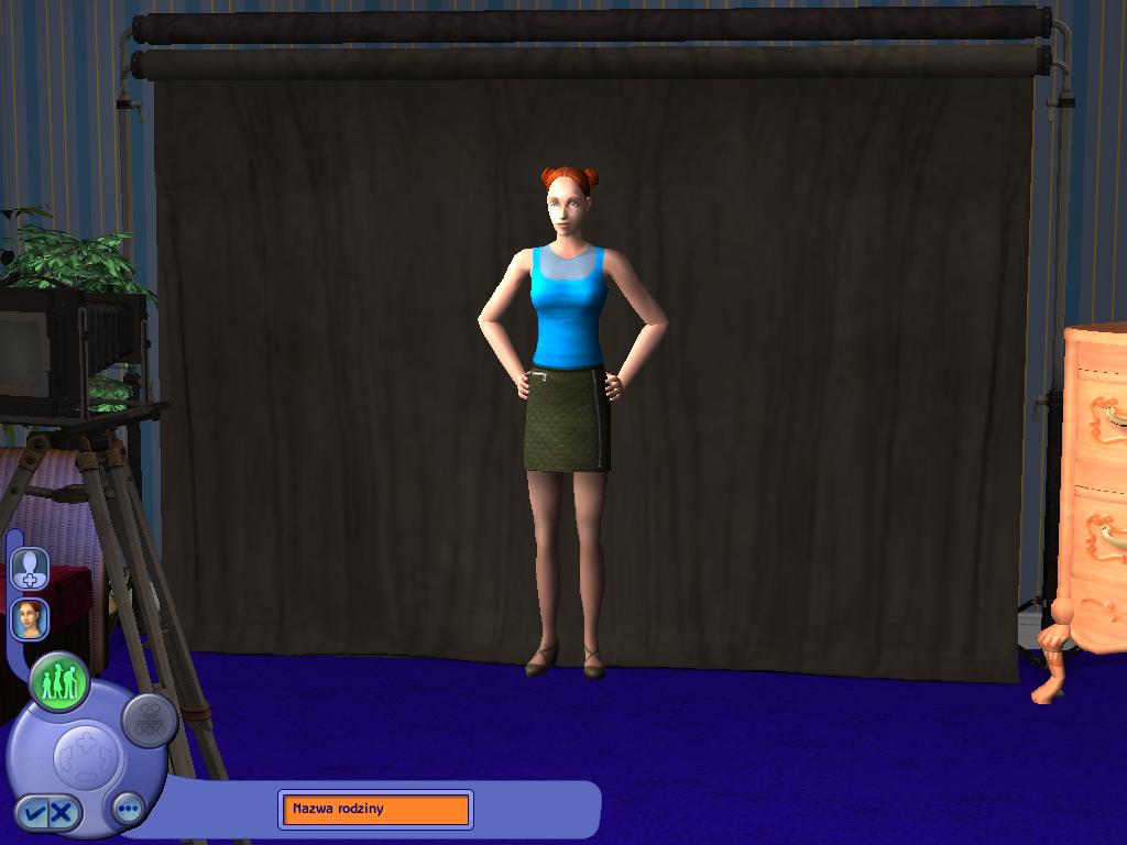 Mod The Sims - Red and blue elegant CAS! screen by Friday!