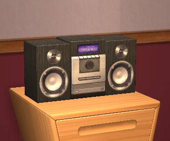 Mod The Sims - Recolours for converted Sims3 boombox