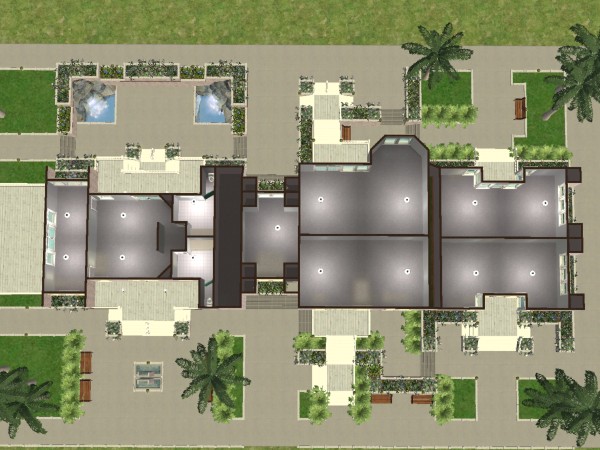 Mod The Sims - Community Lot with many shops