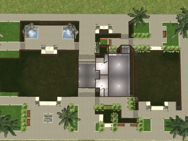 Mod The Sims - Community Lot with many shops