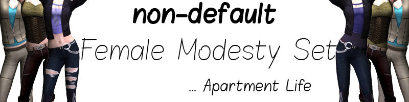 Mod The Sims - *non-default* Female Modesty Set (AL)