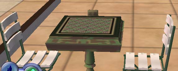 Mod The Sims - Army Grand Parlour Chess Table recolor