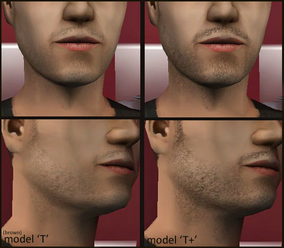 Mod The Sims - Are We Not Men? Natural scruff for real sims (binned)
