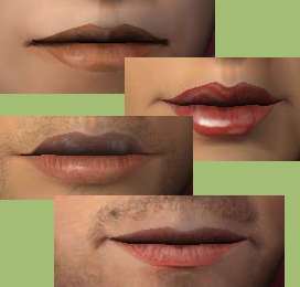 different lip types men