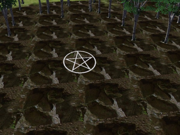 Mod The Sims - Invis-O-Rug with Pentacle Inlay
