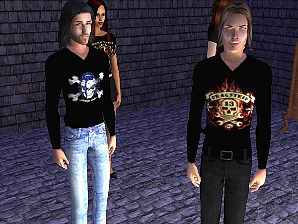 Mod The Sims - Two Cool Longline Mens Tops