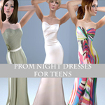 Mod The Sims - Prom Night Dresses For Teens - 3 Dresses