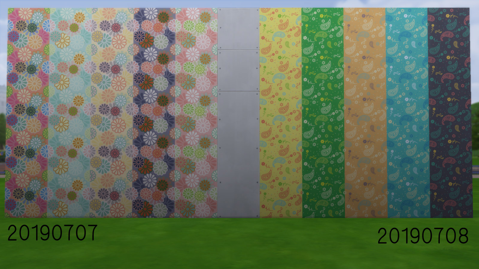 Mod The Sims - retro + colorful wallpapers value pack 2