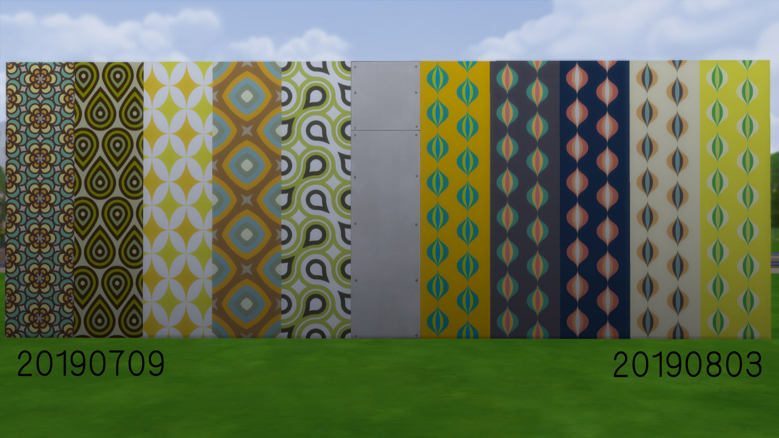 Mod The Sims - retro + colorful wallpapers value pack 2