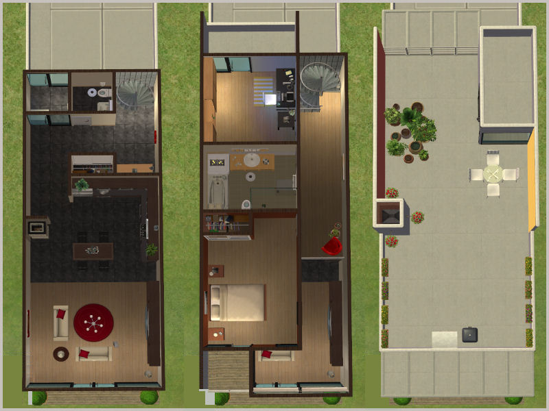 Mod The Sims - Modern Rowhouse