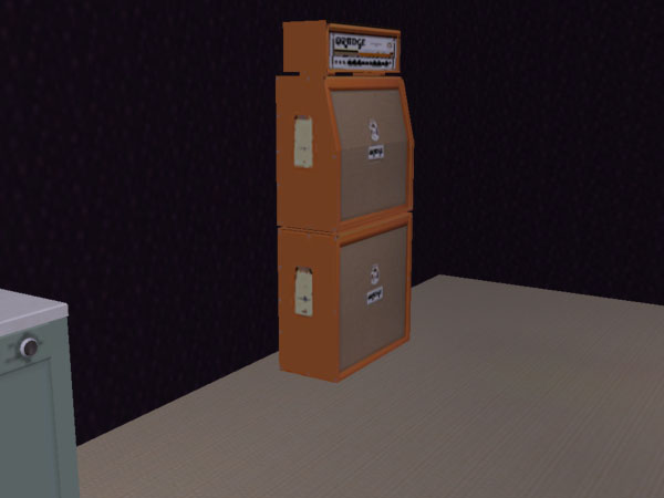 Mod The Sims - Decorative Orange Amp (Recolour of Marshall Fullstack)