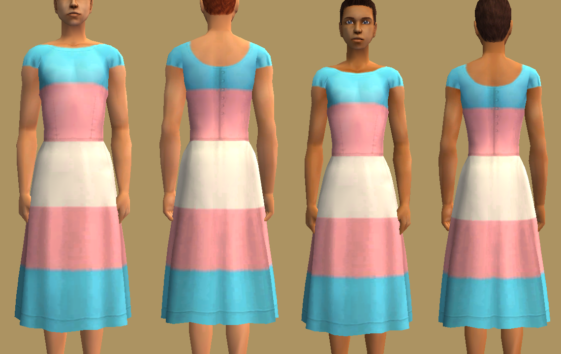 Mod The Sims - Pride Flag Shirts and Dresses