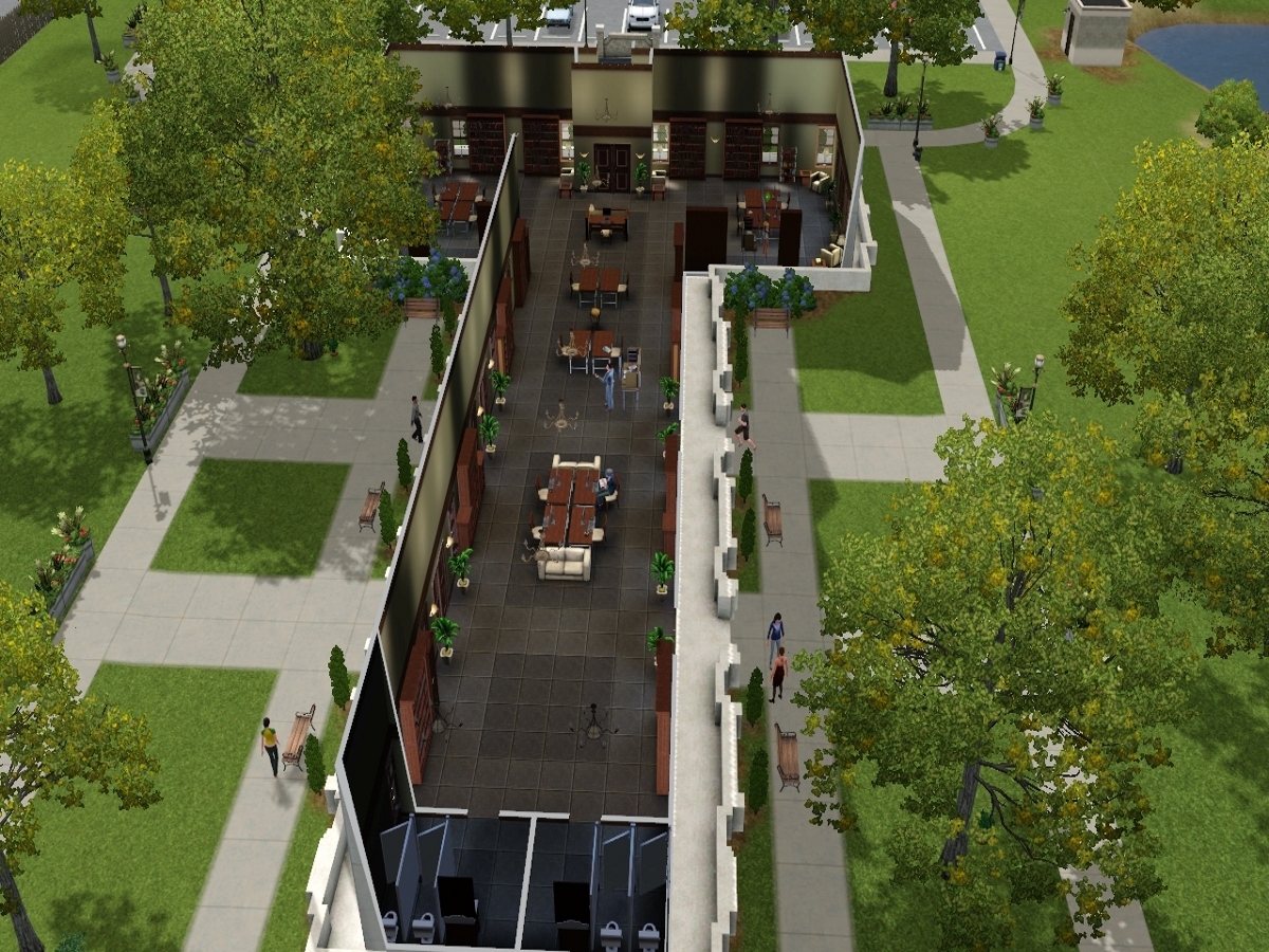 Mod The Sims - University Student Union / Library Shell Overrides to ...