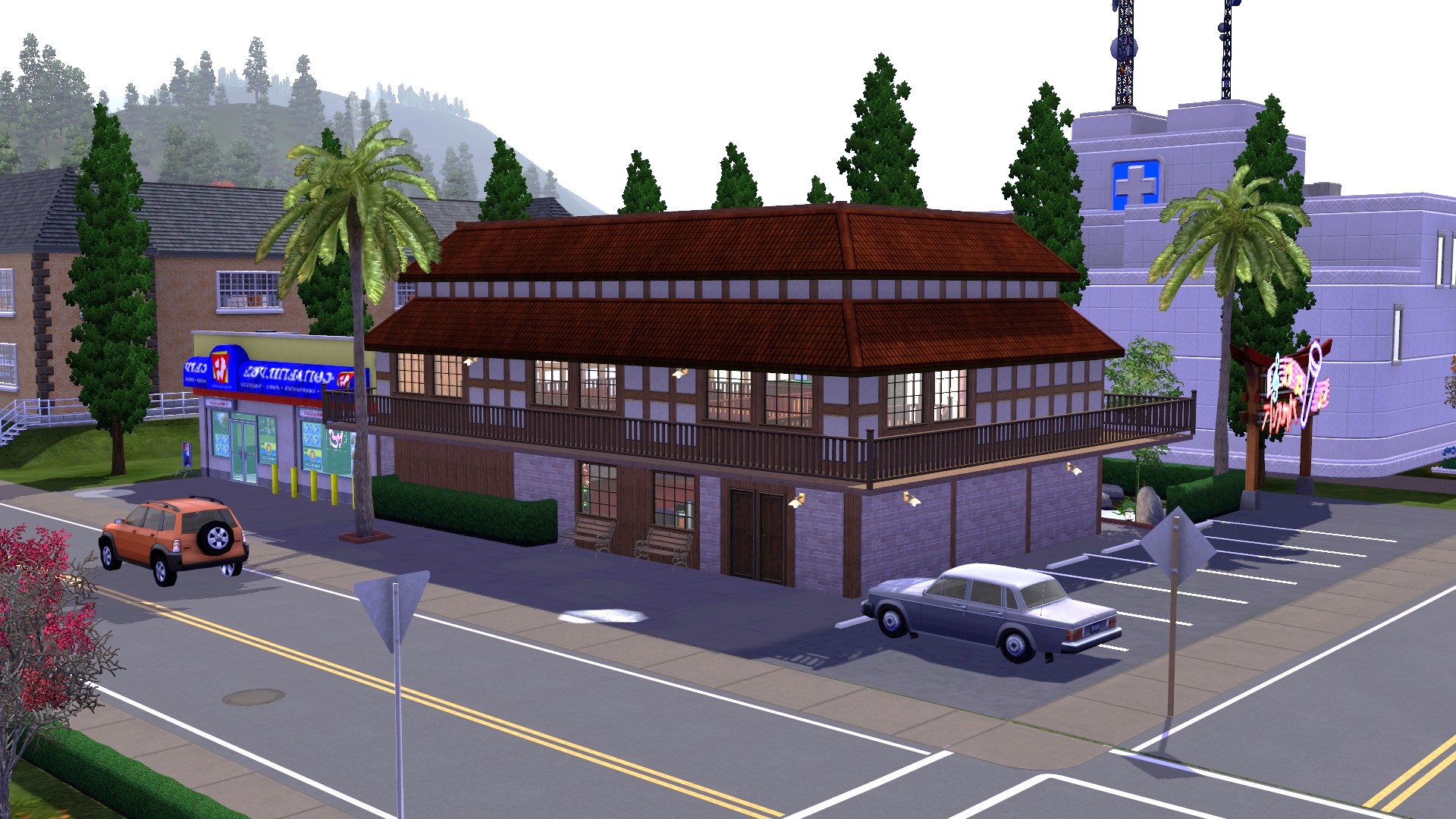 Mod The Sims - Sunset Valley updated for EPs. [No CC, EA Match lots]