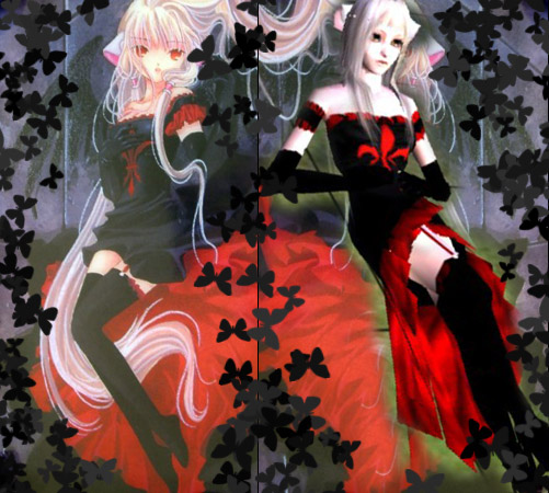 Mod The Sims - Chobits - Freya's dark red gothic dress