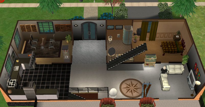 Mod The Sims - 2 Story Modern Home - My "own" dream home!