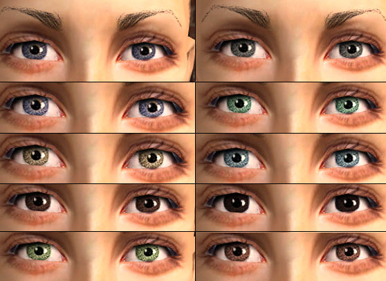 Mod The Sims - Realistic Eyecolors set 0024-33
