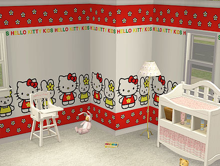 Mod The Sims - Hello Kitty walls
