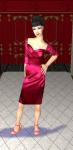 Mod The Sims - Magenta Dita Von Teese Dress + 2 Recolours
