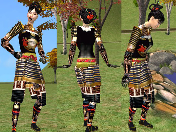 Mod The Sims - Tokugawa clan samurai armor