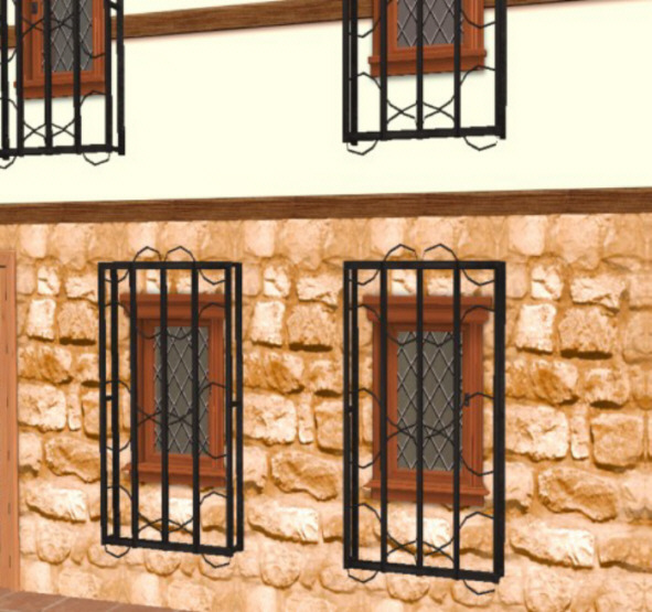 Mod The Sims - Three Window Fences - New meshes