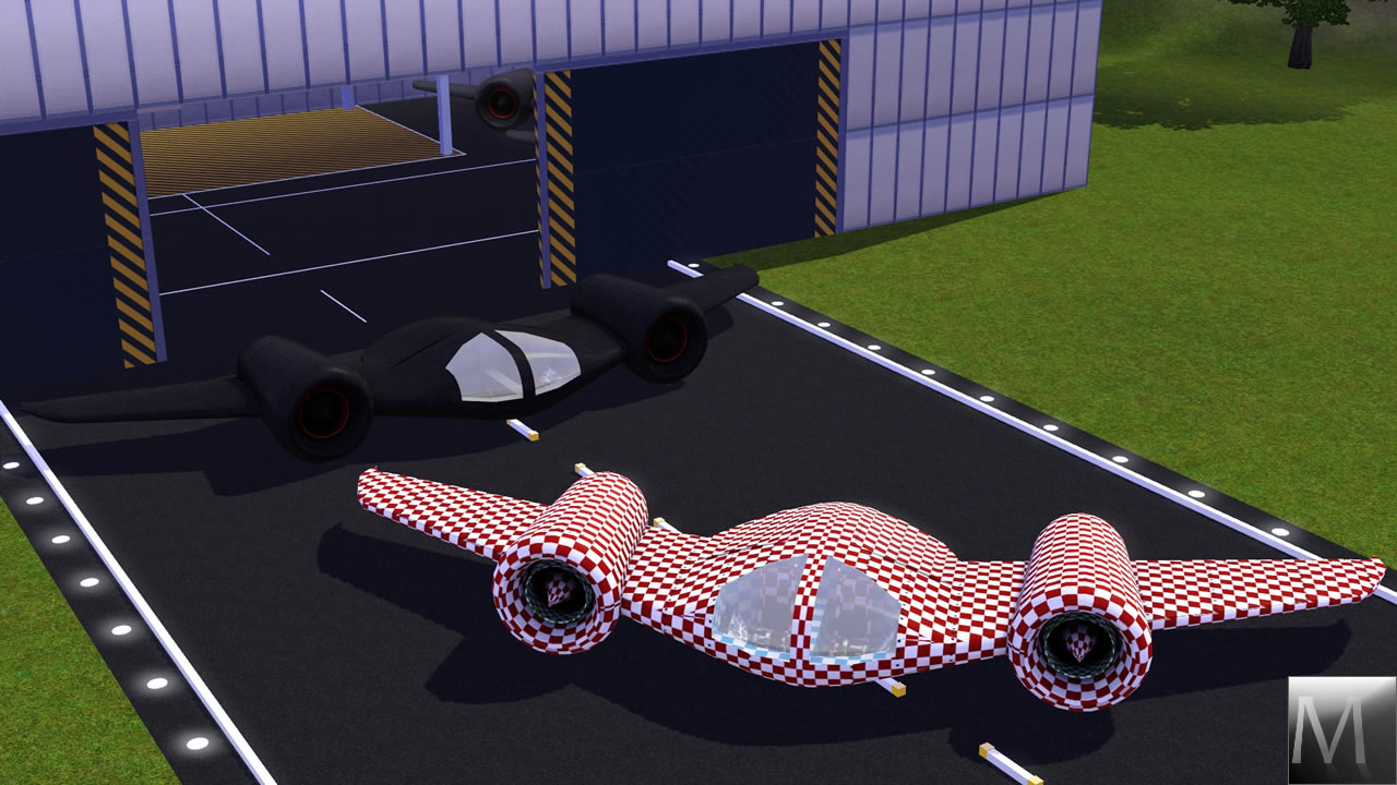 Mod The Sims - B Mach 3/4 "Manta Ray" Recon Plane - 1.29