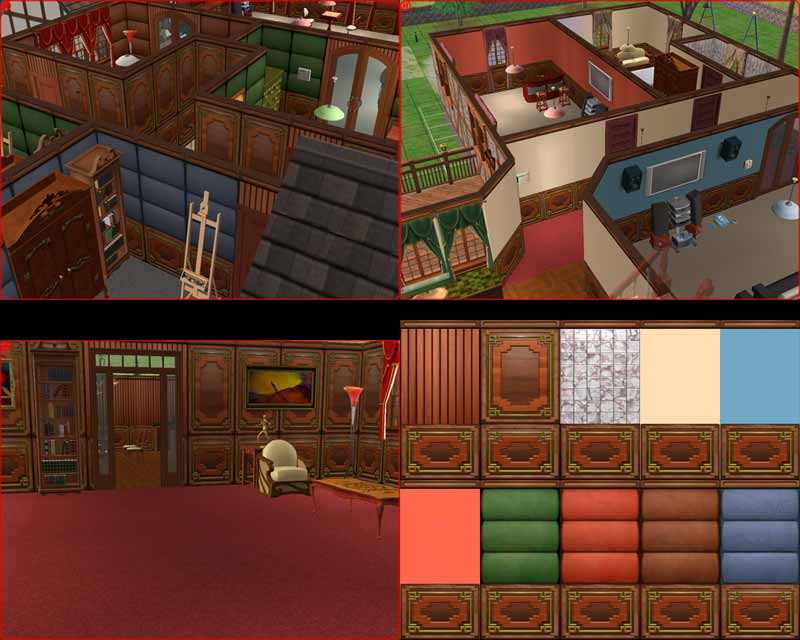Mod The Sims - Walls and Floors: "The Valhalla Collection"