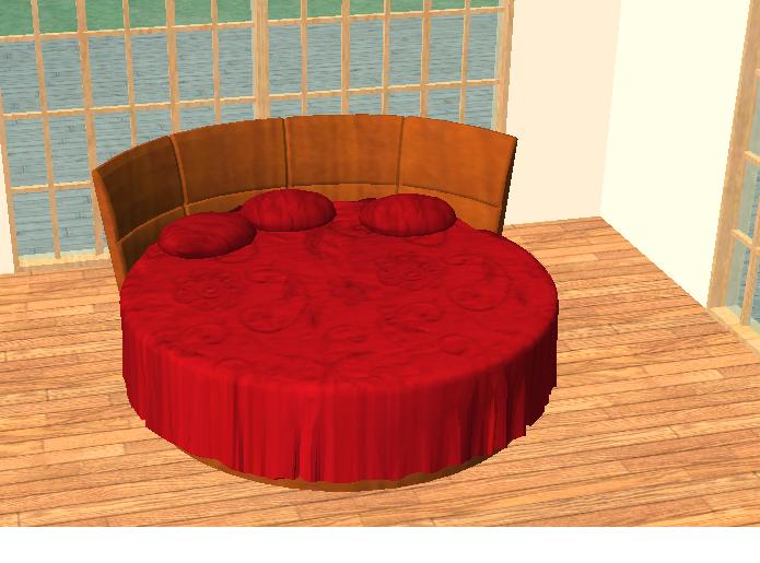 Mod The Sims - Recolour of roundbeds (EDIT: black version added!)