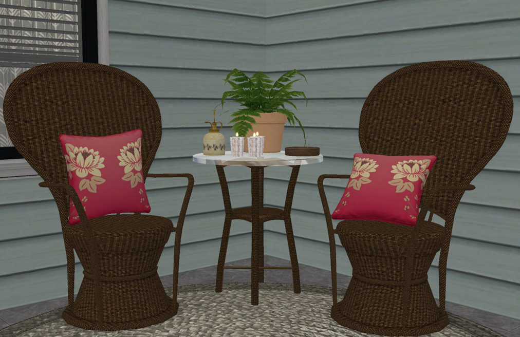 Mod The Sims - Rattan Patio Set