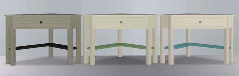 Mod The Sims - In The Corner ~ Tables for Corners