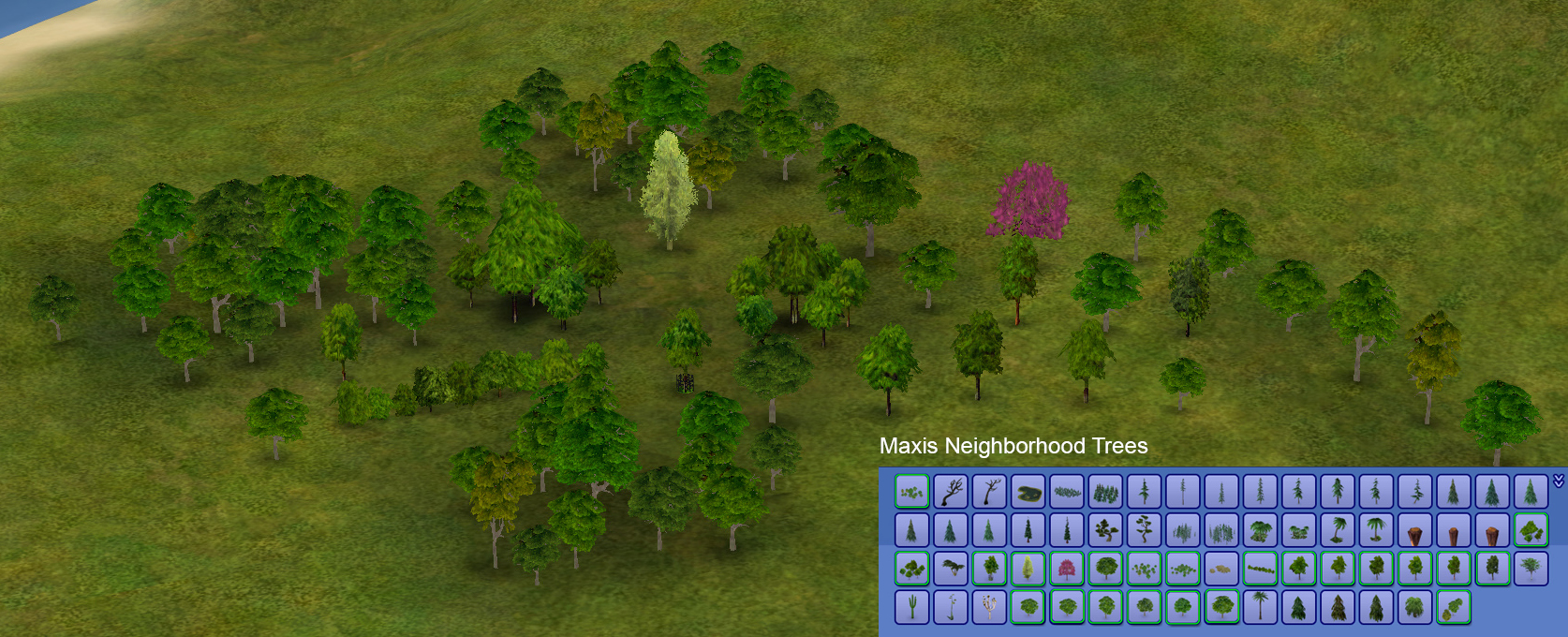 Mod The Sims - Neighbhorhood Tree Default Replacements