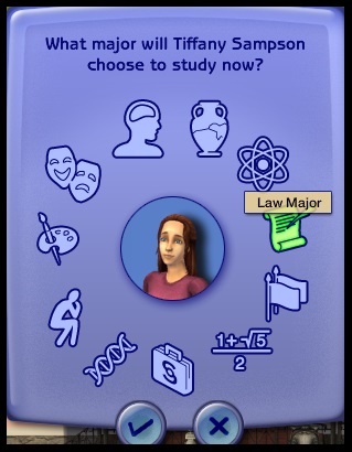 Mod The Sims - Default Replacement Majors For Use With Cyjon's Semester ...