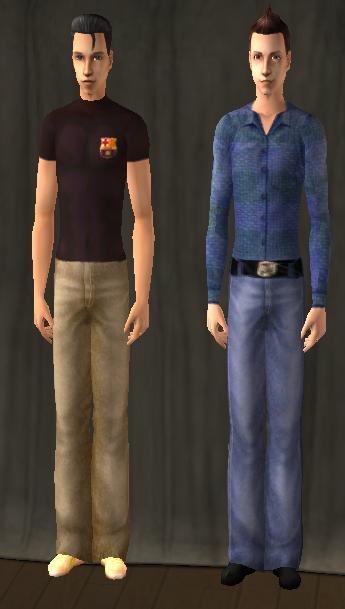 Mod The Sims - Two male clothes by Anna