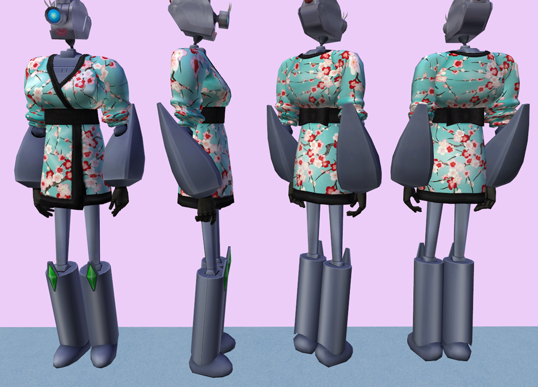 Mod The Sims - Modern kimono for servettes (custom)