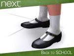Mod The Sims - Patent T-Strap Pointy School Shoes