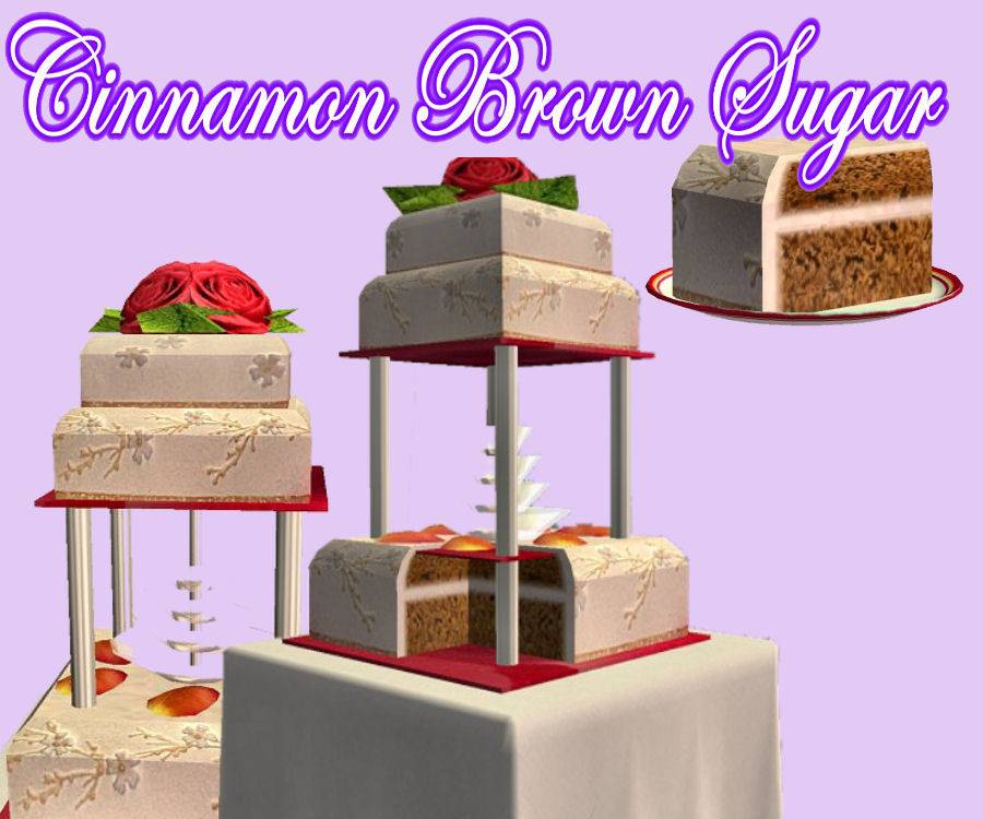 Mod The Sims - It's Your Day! Set One of 6 Delicious Wedding Cakes