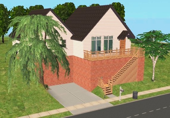 Mod The Sims - Hillside 3-Bedroom Starter Home