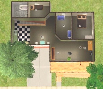 Mod The Sims - Hillside 3-Bedroom Starter Home